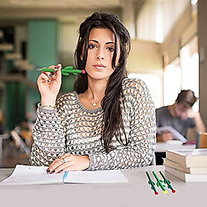 36 Pcs Cactus Shaped Rollerball Pens +1 Pcs Cactus Pencil Bag,37 Pcs Cactus Creative Stationery Set,Cactus Shaped Black 0.5mm Gel Ink Pen Roller Pen for School Home Office