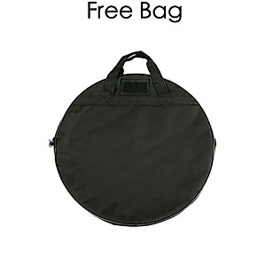 Cymbal Pack, Cymbal Set 14''/16''/18''/20'' (5 Pcs) | FREE Cymbal Bag included (Gold)