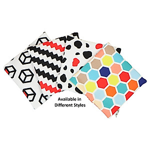 A Baby or Two Crinkle Paper Sensory Touchy Crinkly Toy Brain Mind Stimulation Development Design for Infants, Babies and Toddlers 6 x 6 Inch (Colorful Hive)