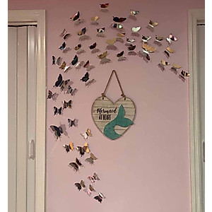 24pcs DIY Mirror 3D Butterfly Removable Mural Stickers Wall Stickers Decal for Home and Room Decoration