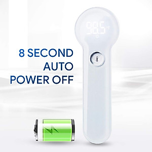 FDoc Forehead Thermometer for Babies, Adults, Children, 1 Second Results, Infrared IR Digital Thermometer to Measure Fever in Humans