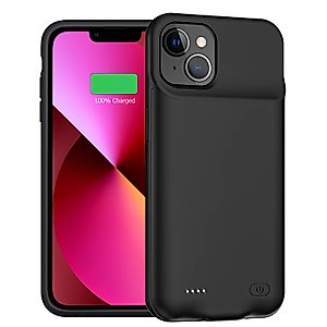 LALKONS Battery Case for013 Mini (5.4 inch) Rechargeable Extended Battery Charger Case (Black)