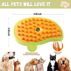 Generic Cat Steam Brush for Shedding, 3 in 1 Water Dog Brush, Pet Spa Brush for Dogs Cats, Spritz Defur Comb, Steamy Pet Brush, Pet Spray Hair Removal Comb, Cat Mist Brush, Steaming Cat Brush Steamer