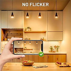 LEDEPLY Dimmable LED GU10 Bulbs, 5W=50W, 2700K Warm White, 38° Beam Angle, 470lm, Mini LED Reflector Floodlight Bulb, LED Spotlight for Track Lighting, Living Room, Kitchen Range Hood, 6 Pack