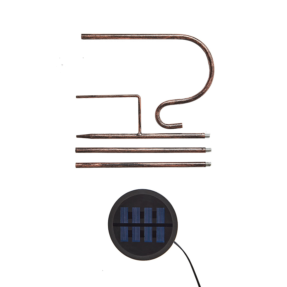 VINESSY Solar Lights Outdoor Garden Decor Pathway Decorative Lanterns Hanging Solar Patio Art Lights Retro Metal Waterproof Yard Watering Can with String Lights Walkway LED Waterfall Stake Light