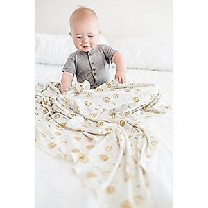 Copper Pearl Large Premium Knit Baby Swaddle Receiving Blanket Chip