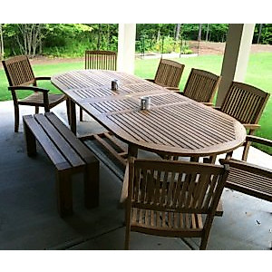 Atlanta Teak Furniture - Teak 4' Backless Bench - Extra Thick Legs