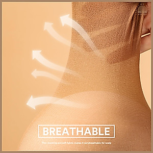 Teenitor Wig Caps, 20 Pack Stretchy Nylon Skin Tone Wig Application Caps for Women and Men - Brown