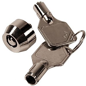 FJM Security Products FJM-2607-KA High Security Computer Lock with Chrome Finish, Keyed Alike
