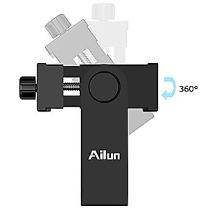 Ailun Tripod Phone Mount Holder Head Standard Screw Adapter Rotatable Digtal Camera Bracket Selfie Lens Monopod Adjustable Ring Light for Camcorder,Compatible for Most Cellphones iPhone