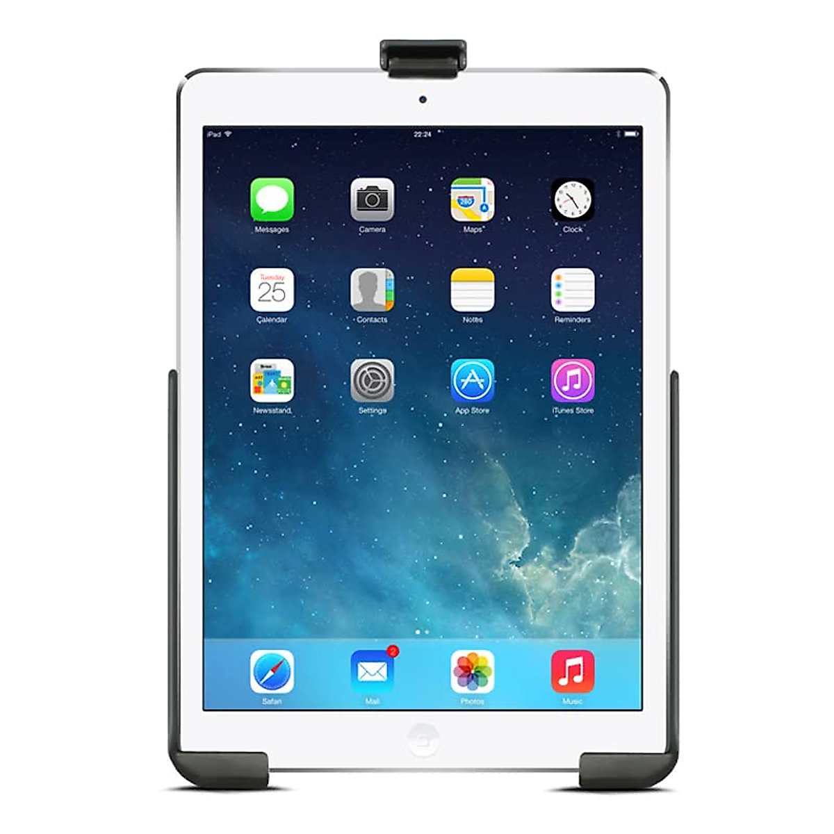 RAM Mounts EZ-Roll'r Cradle for Apple iPad 6th gen, Air 1-2 & Pro 9.7 RAM-HOL-AP17U Compatible with RAM B 1" and C 1.5" Size Round Ball Bases
