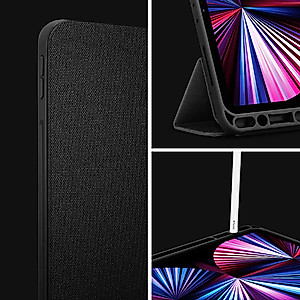 Spigen Urban Fit Designed for iPad Pro 11 inch Case M2 4th Generation (2022) / 3rd Generation (2021) / 2nd Generation (2020) / 1st Generation (2018) with Pencil Holder - Black