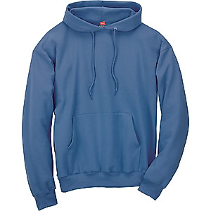 Hanes Comfortblend EcoSmart Hoodie, Midweight Fleece, Pullover Hooded Sweatshirt for Men, Denim Blue, 5X Large