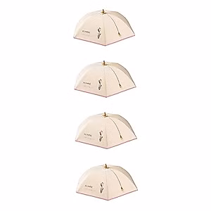 HEMOTON 4pcs Insulation Food Cover Outdoor Food Covers Portable Tent Dining Table Protector Picnic Food Cover Dessert Display Cover Food Warmer Cover Heat Preservation Food Covers for Home