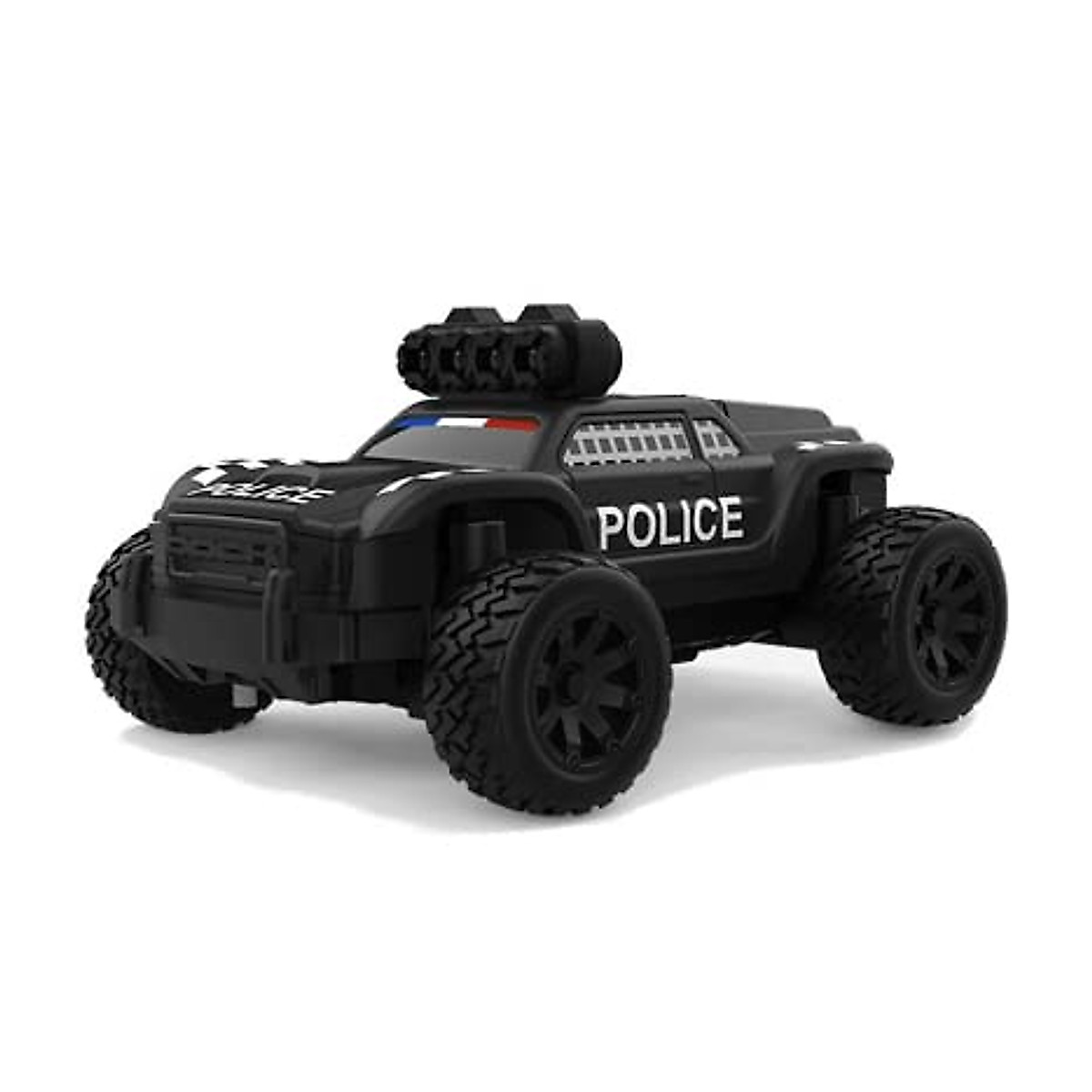 Helidirect Turbo Racing C82 1/76 Scale 2.4GHz Mini RC Car Police 2WD RTR Off-Road On Road Indoor Track Car - Remote Control Car, RC Car, RC Sport Car, RC Mini Monster Truck 1/76 Scale (HELIDIRECT)