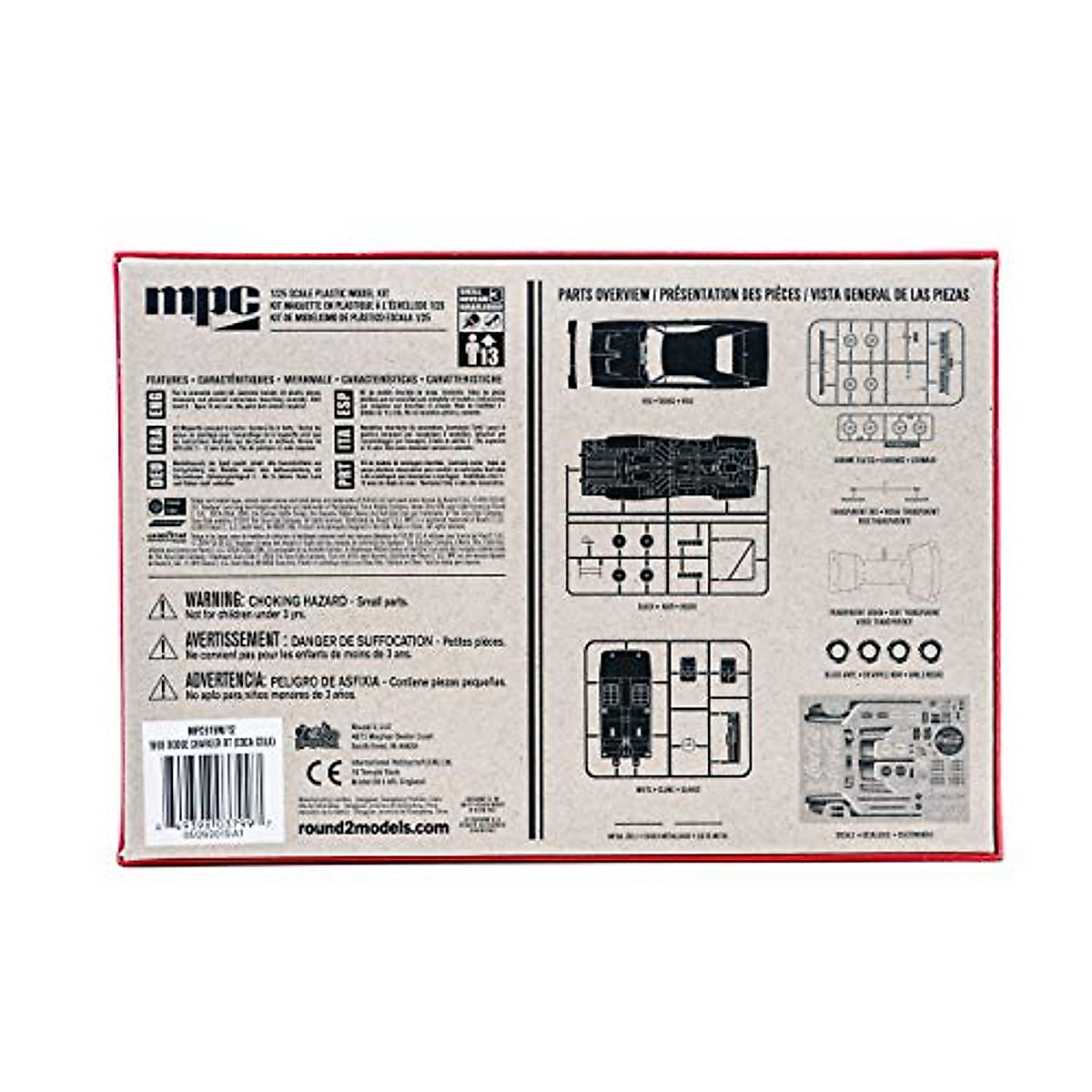 MPC 1969 Dodge Charger RT (Coca Cola) Snap (2T) 1:25 Scale Model Kit