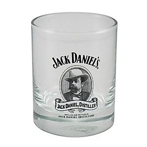 Jack Daniels Cameo Design Glass Shot Glass 2 Ounce