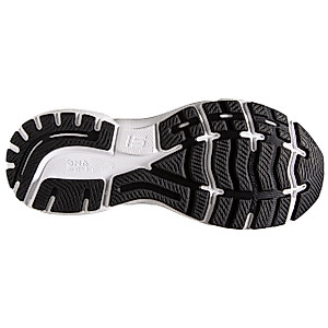 Brooks Men's Ghost 15 Running Shoe - Black/White/Multi - 8 Medium