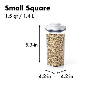 OXO Good Grips 3 Piece Pop Container Set with Scoop,White