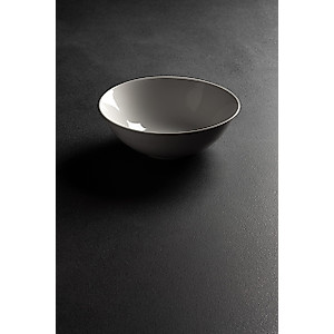 10 Strawberry Street Simply White 7" Coupe Cereal Bowl, Set of 6