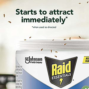 Raid Essentials Fruit Fly Trap for Indoors, Made with Essential Oils, Child and Pet Safe, 5.4 oz