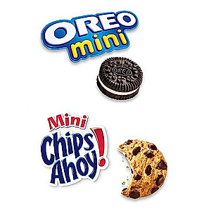 OREO Mini Cookies & CHIPS AHOY! Mini Cookies Go-Cup Cookies Variety Pack, 14 Go-Paks