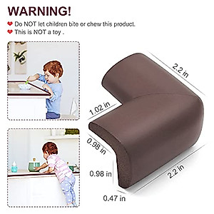 Baby Proofing Edge Corner Protector, 20.5 ft (18.1ft Edge + 8 Corners) Baby Proof Corner Guards ,Thick Table Bumper Guard, 3M Pre-Taped Corners, Soft Rubber Foam Guard Heavy-Duty…