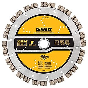 DEWALT Diamond Saw Blade, Concrete and Masonry Blade, Segmented, 9-inch (DW47924)