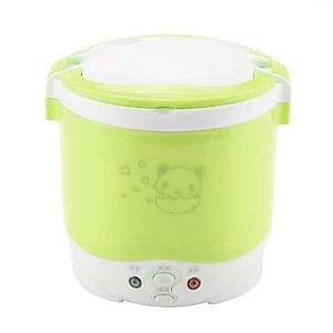 Rice cooker,Rice Cooker Small,Rice Cooker 6 Cup,1L Rice Cooker,Steamer,12v Electric Lunch Box for Car Electric Food Steamer Fast Cooking Fully Automatic Pot for Travel