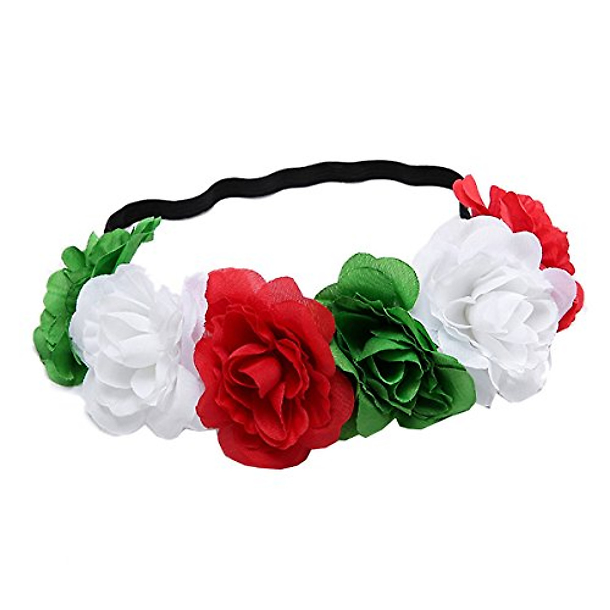 Love Sweety Rose Flower Headband Floral Crown Mexican Hair Wreath (Christmas)