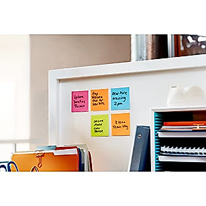 Post-it Super Sticky Notes and Flags, 3x3 in, Pack of 8 Pads and 6 Flags, Assorted Colors (654-8SS2F)
