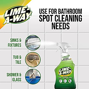 Lime-A-Way Bathroom Cleaner, 32 fl oz Bottle, Removes Lime Calcium Rust