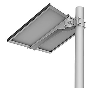 Adjustable Pole Mounting Bracket Rack Kit for 50W Solar Panel - Fit Pole Dia 2.35 - 4.0 Inch / 60mm - 100mm