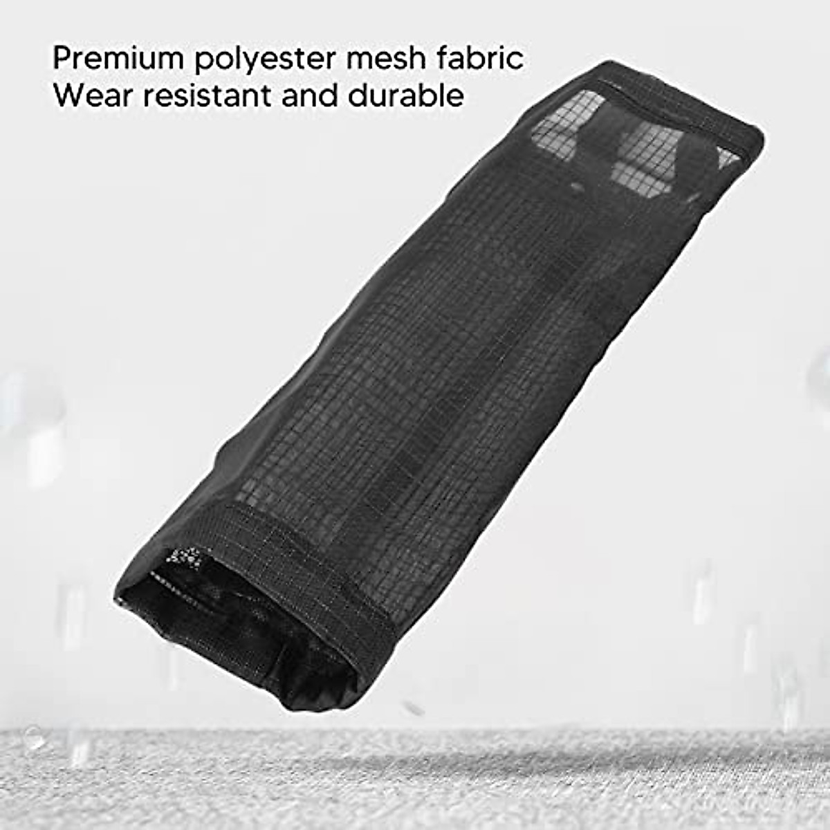Jeanoko Grocery Bag Holder, Large Capacity Garbage Bag Dispenser Transparent Design for Restaurant(Black)