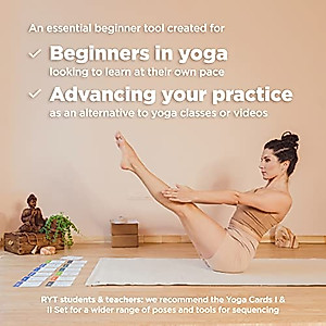 WorkoutLabs Yoga Cards – Beginner: Visual Study, Class Sequencing & Practice Guide with Essential Poses, Breathing Exercises & Meditation · Plastic Flash Cards Deck with Sanskrit