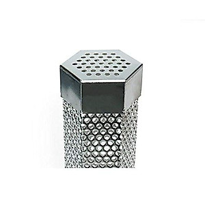 12" Stainless Steel Smoker Tube Smoker Box Hot or Cold Smoking Use Wood Pellets or Wood Chips for up to 5 hours of smoke flavor infusion