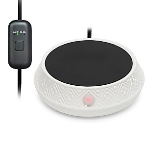 Candle Coffee Mug Cup Warmer Timer with Auto Off Function Suitable for Bedroom Study Room Living Room Kitchen to Heat Milk Tea Coffee Drinks and Melting Wax Safe Release of Scent