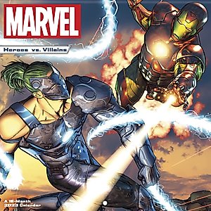 2023 Marvel Heroes vs. Villains Wall Calendar