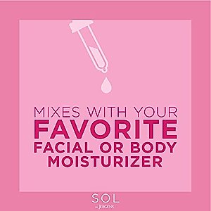 SOL by Jergens Deeper by the Drop Self Tanning Drops, Tanning Water, Add to Lotions, Serums, and Oils for Custom Tan, for Year-Round Glow, 1 Fluid Ounce