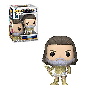 POP Thor: Love and Thunder - Zeus Funko Vinyl Figure (Bundled with Compatible Box Protector Case), Multicolor, 3.75 inches