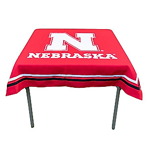 College Flags & Banners Co. Nebraska Cornhuskers Logo Tablecloth or Table Overlay