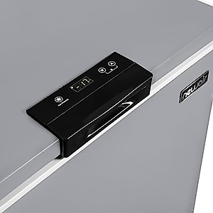 Newair 5 Cu. Ft. Mini Deep Chest Freezer and Refrigerator in Cool Gray with Digital Temperature Control, Fast Freeze Mode, Stay-Open Lid, Removeable Storage Basket, Self-Diagnostic Program