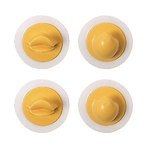 Cabilock Decorative Wall Hooks Yellow Mouth Tail Wall Hanger 4pcs Cartoon Animal Hooks for Hanging Bag Keys Towels Coat Hat Kitchen Bathroom Supplies