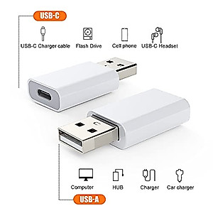 USB C Female to USB A Male Adapter,Compatible with Apple MagSafe Watch 7/8 to USB Wall Plug,Type-C to A Charger Cable Converter for iPhone 14 13 12 Mini Pro Max,iPad,Galaxy Note,Google Pixel 6 5 4XL
