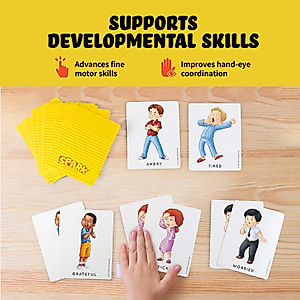 Feelings and Emotions Flash Cards - Memory Game, Social Skills Games, Emotions Cards, Feelings FlashCards, Empathy Game Homeschooling Materials, Preschool Games, Therapy Games for 3 Year Olds and Up