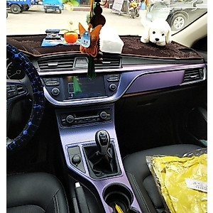 Chameleon Blue to Purple Carbon Fiber Car Vinyl Wrap Sticker Decal Sheet Self Adhesive Bubble Free (1ft x 10ft)