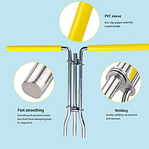 EYSENC Hydraulic Seal Installation Tool Kit, Hydraulic Cylinder Piston Repair Seal Tools, U-Cup Rod Seal Installation Tool Kits, Upgraded Seal Twistor Install Tool Set with Pick and Hook Set 5Pcs