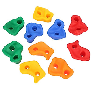 LIULDASHUN Colorful S Rock Climbing Wall Holds Set, Practical Playground Equipment Accessory for Active Outdoor Play, S Rock Climbing Wall Holds Set
