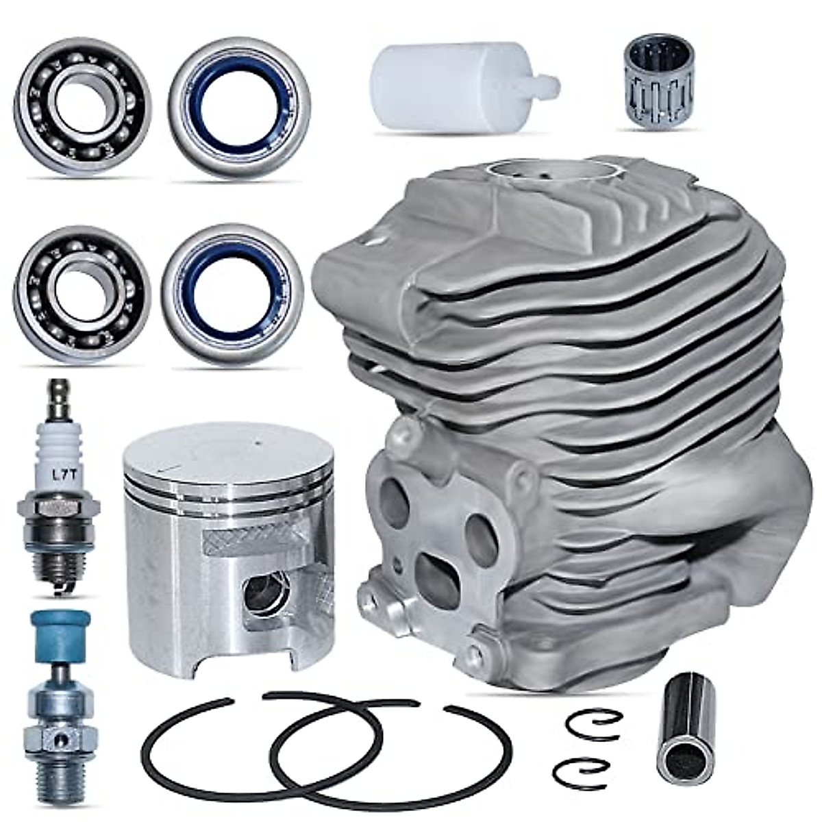 AUMEL 51mm Cylinder Piston Kit For K750 K760 Husqvarna Partner K750 K760 Cutoff Concrete Saw Replace 506 38 61-71.
