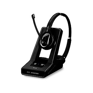 Sennheiser Enterprise Solution SD Pro2 ML Double-Sided Multi Connectivity Wireless Headset for Desk Phone & Skype for Business Ultra Noise-Cancelling Microphone, Black